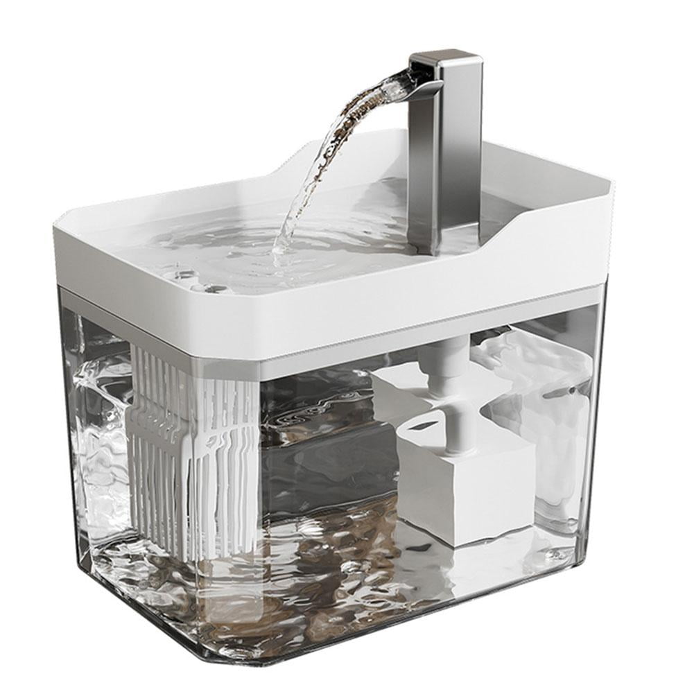 USB-Powered Pet Water Dispenser - White, Gray, Yellow - 1500ml Capacity ...