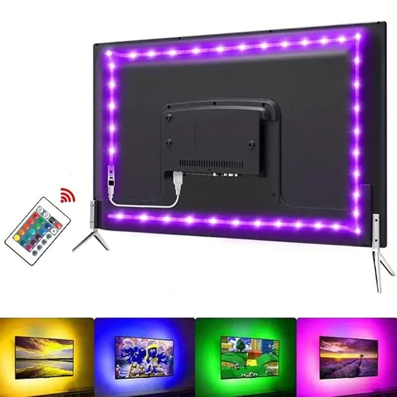 USB Powered Strip Light, DIY Backlight TV Light Strips, Ambient Light ...
