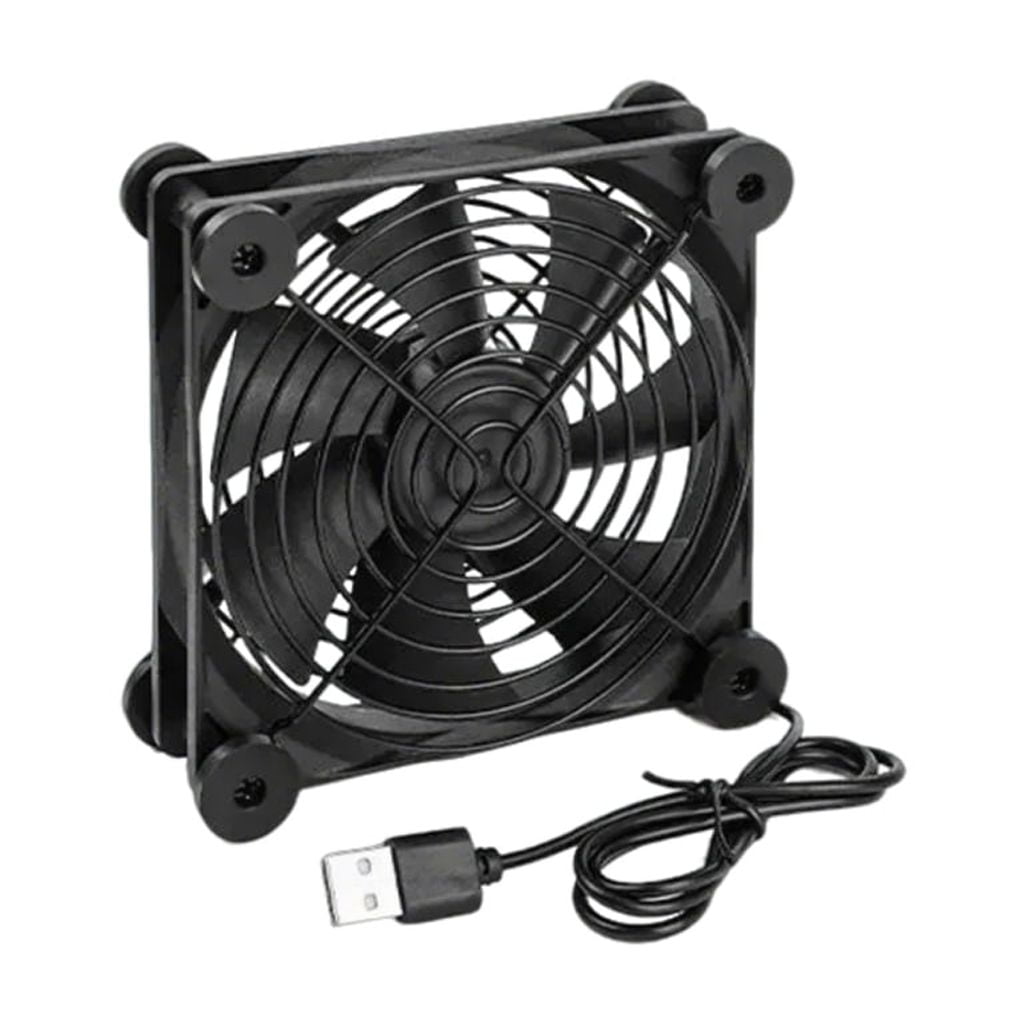 USB Powereds Cooling Fan Stand 120mm for Routers Rack Sound Video ...