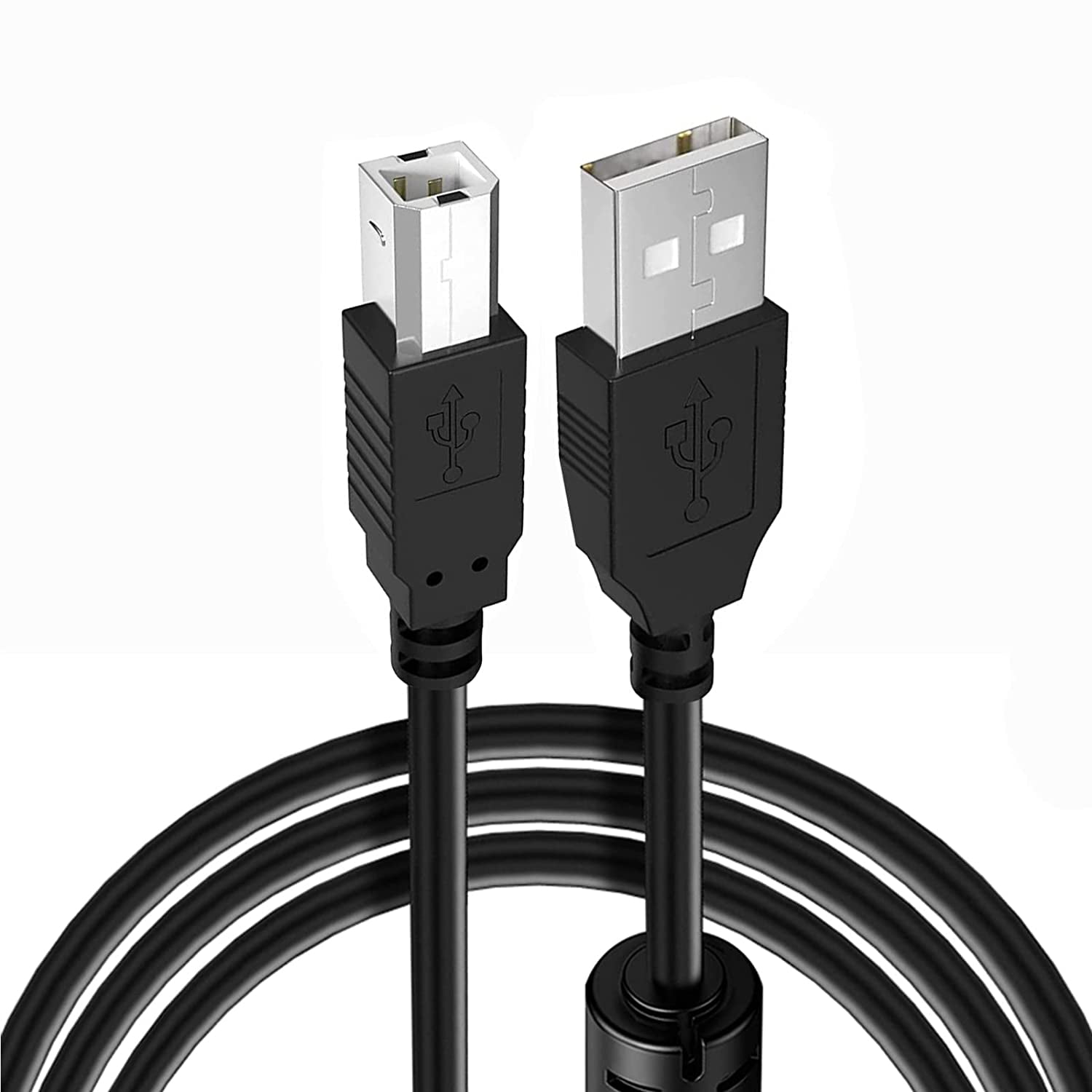 USB Printer Cable 10 Feet, USB A to B Printer Cord Compatible with HP ...
