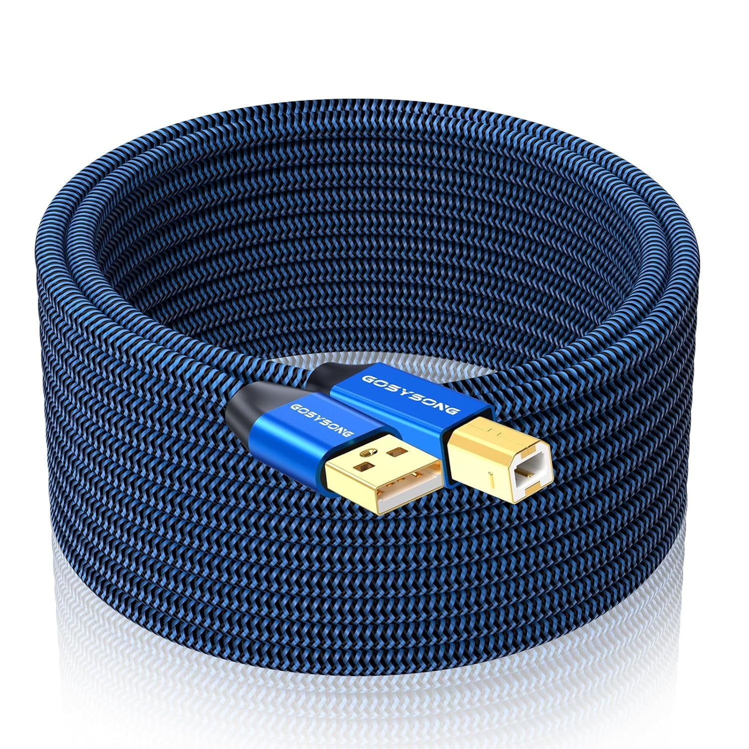 USB Printer Cable 20ft, USB 2.0 Printer Cord, High Speed USB A to B ...