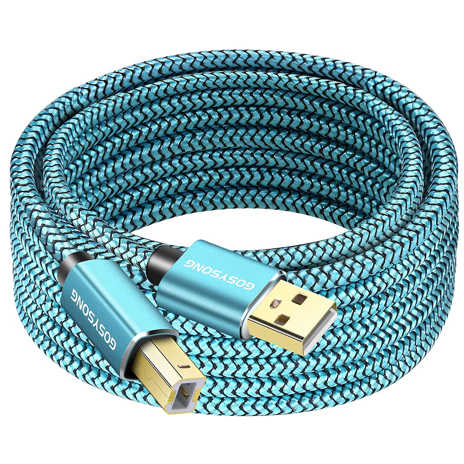 USB Printer Cable 20ft, USB 2.0 Printer Cord, High Speed USB A to B ...