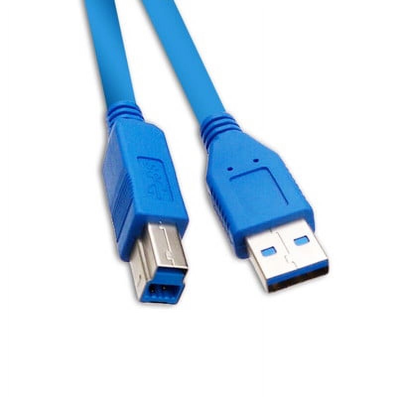 USB Printer Cable, v3.0, Blue, Type A to B Male, 6ft - Walmart.com