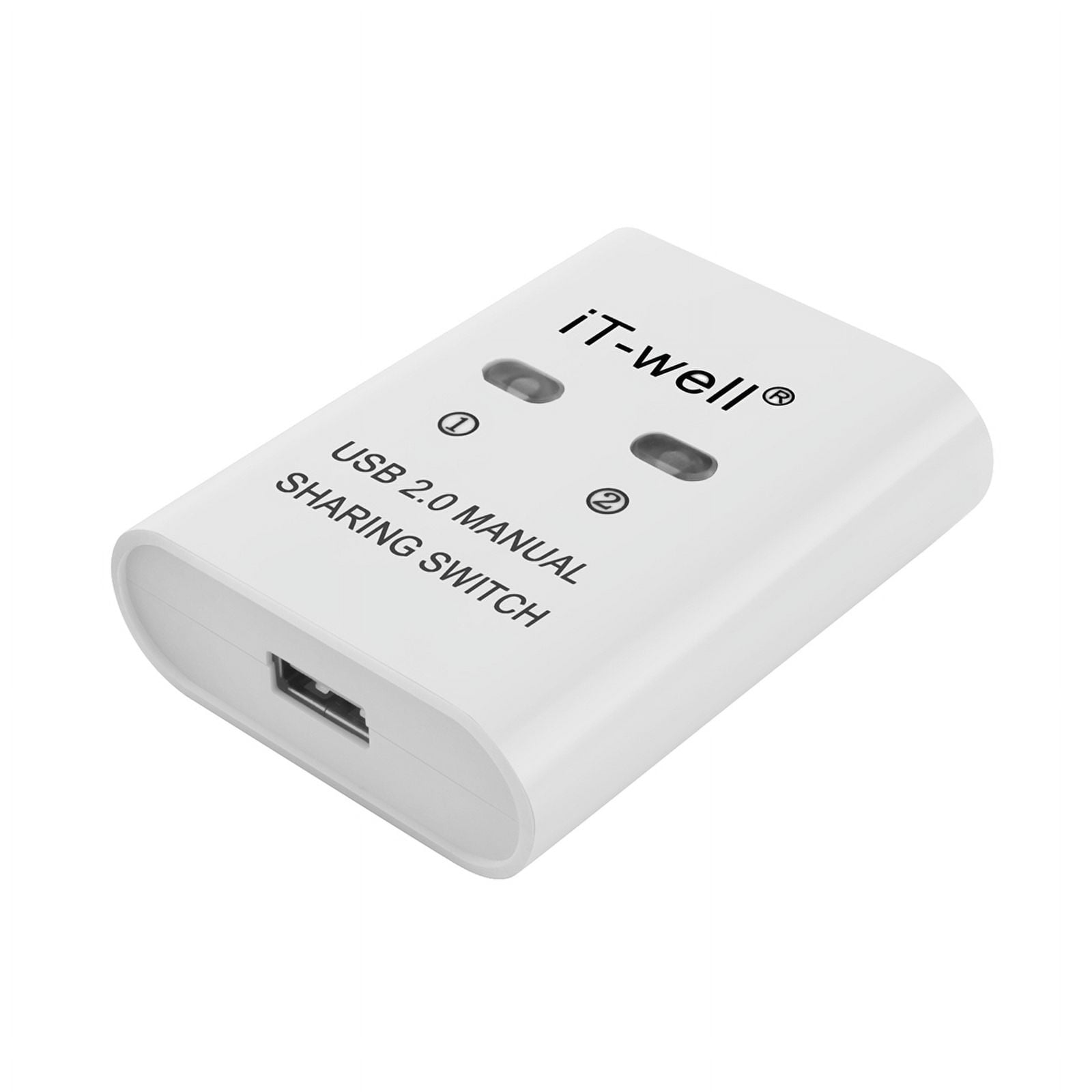 USB Printer Sharing Device, 2 in 1 Out 2-Port Manual Kvm Switching ...