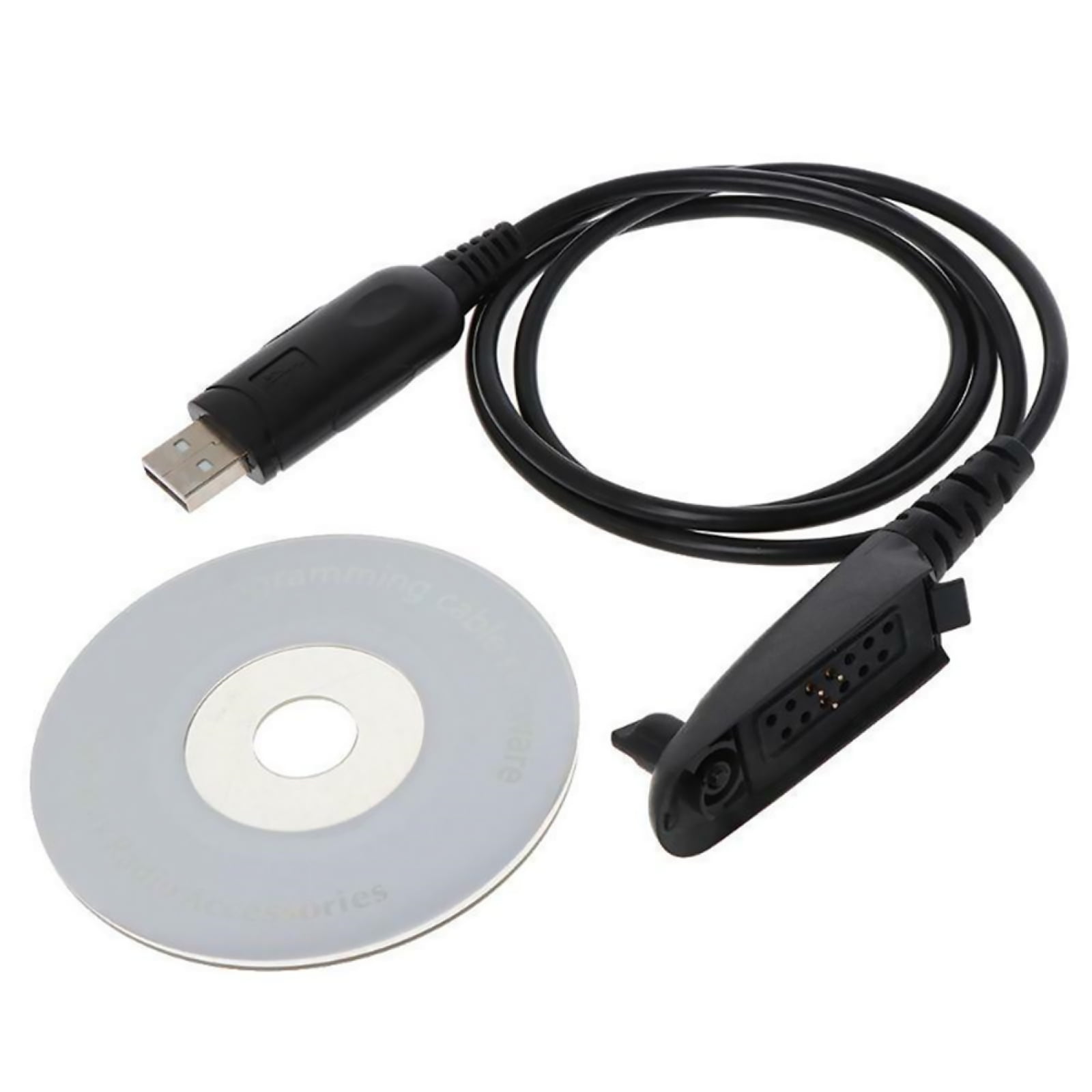 USB Programming Cable Radio with CD Software for Motorola Walkie Talkie ...