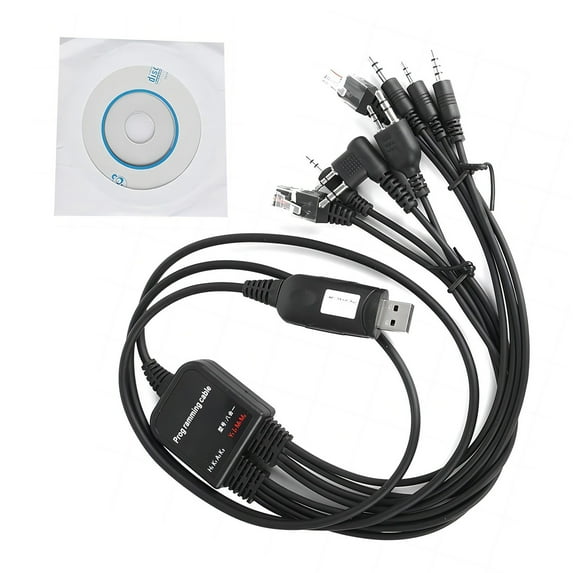 USB Programming Cable,USB Programming Cable with 8pcs Different Connectors for Multiple Radios ...
