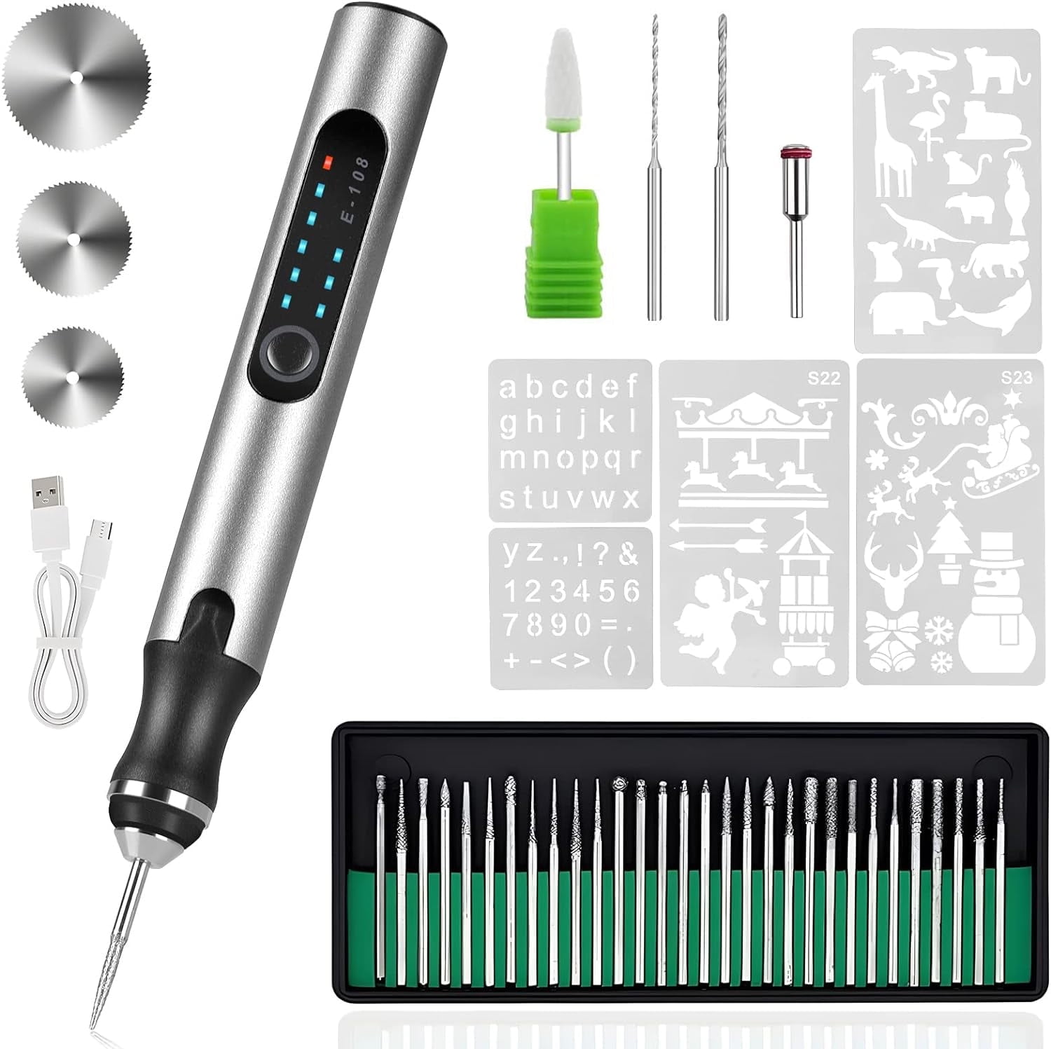 USB Rechargable Engraving Pen with 35bits,Mini Electric Engraver ...