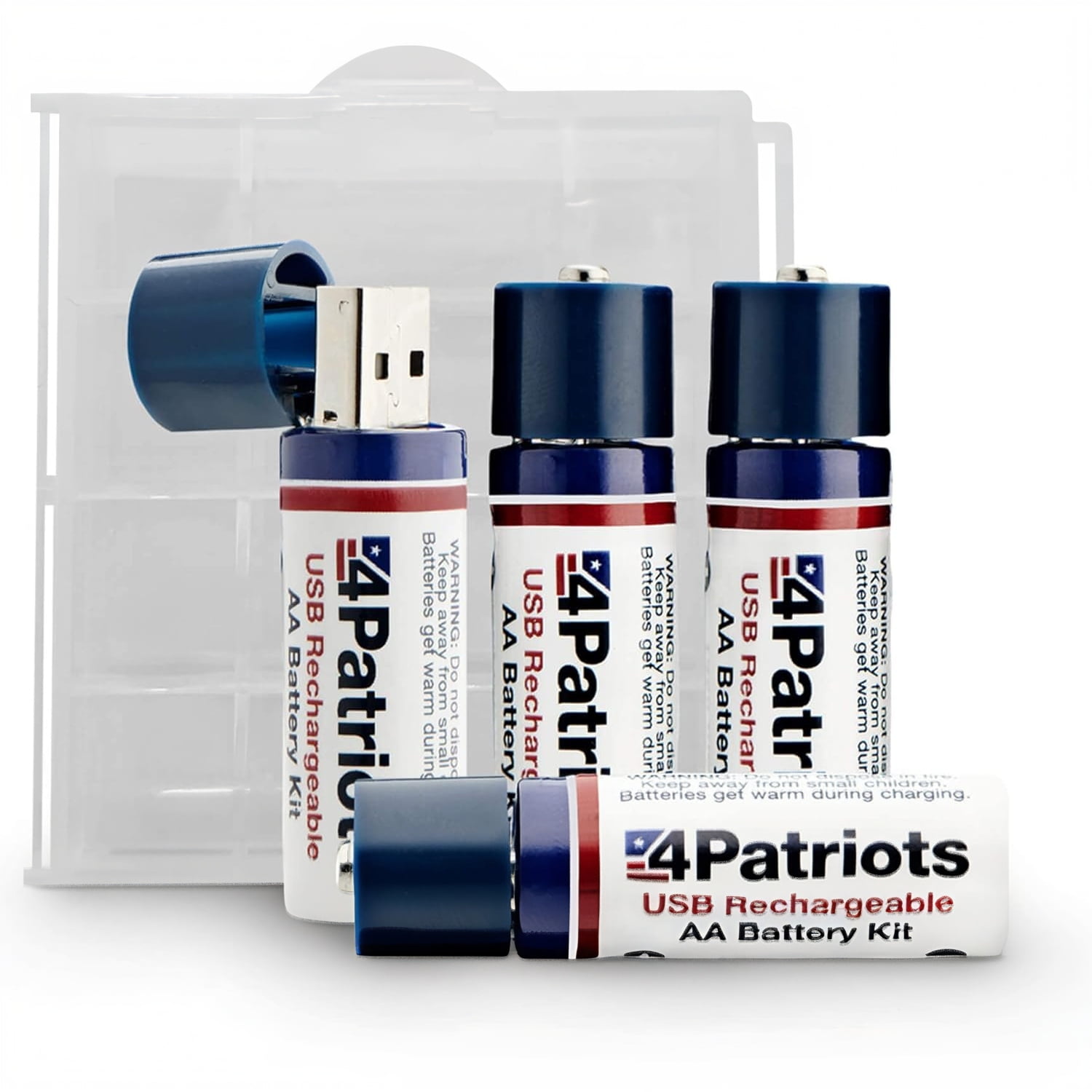 USB-Rechargeable AA Batteries - 4 pack - Walmart.com