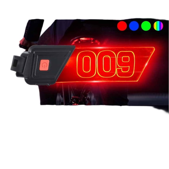 USB Rechargeable Bicycle Rear Safety Light RGB LED Taillight with ...