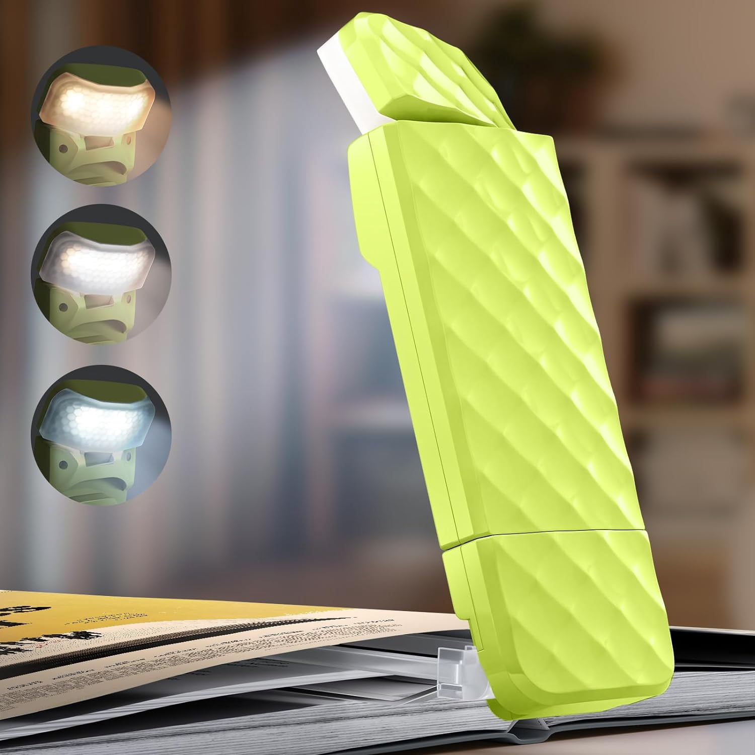 USB Rechargeable Book Light with Timer, Clip-on LED Bookmark Reading ...