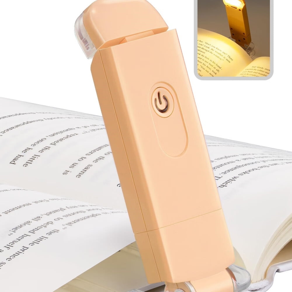USB Rechargeable Book Reading Light,3000K Warm White,Brightness Adjustable Clip on LED Bookmark ...