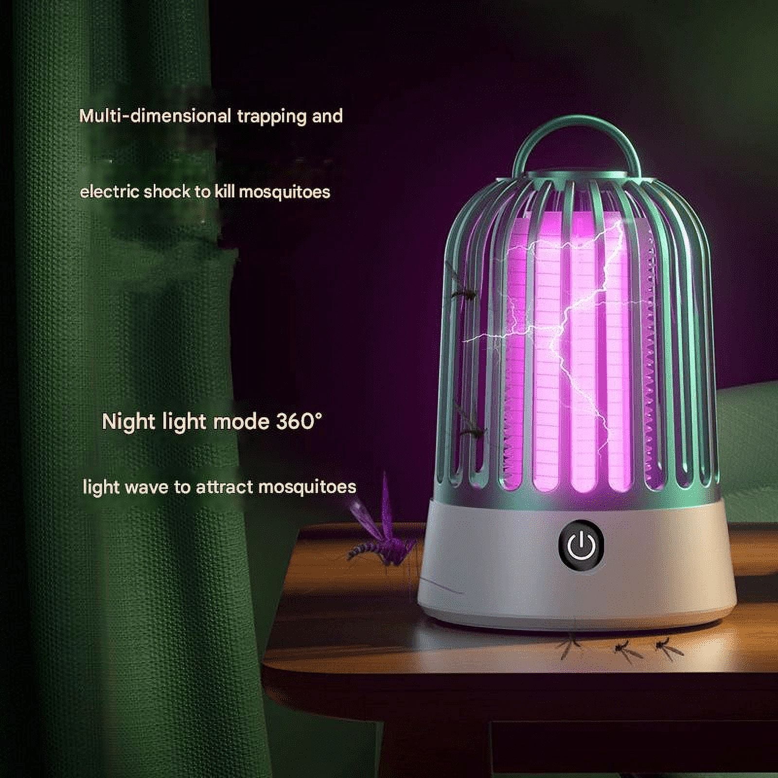 USB Rechargeable Bug Zapper 1200mAh Electric Insect Killer with Night ...