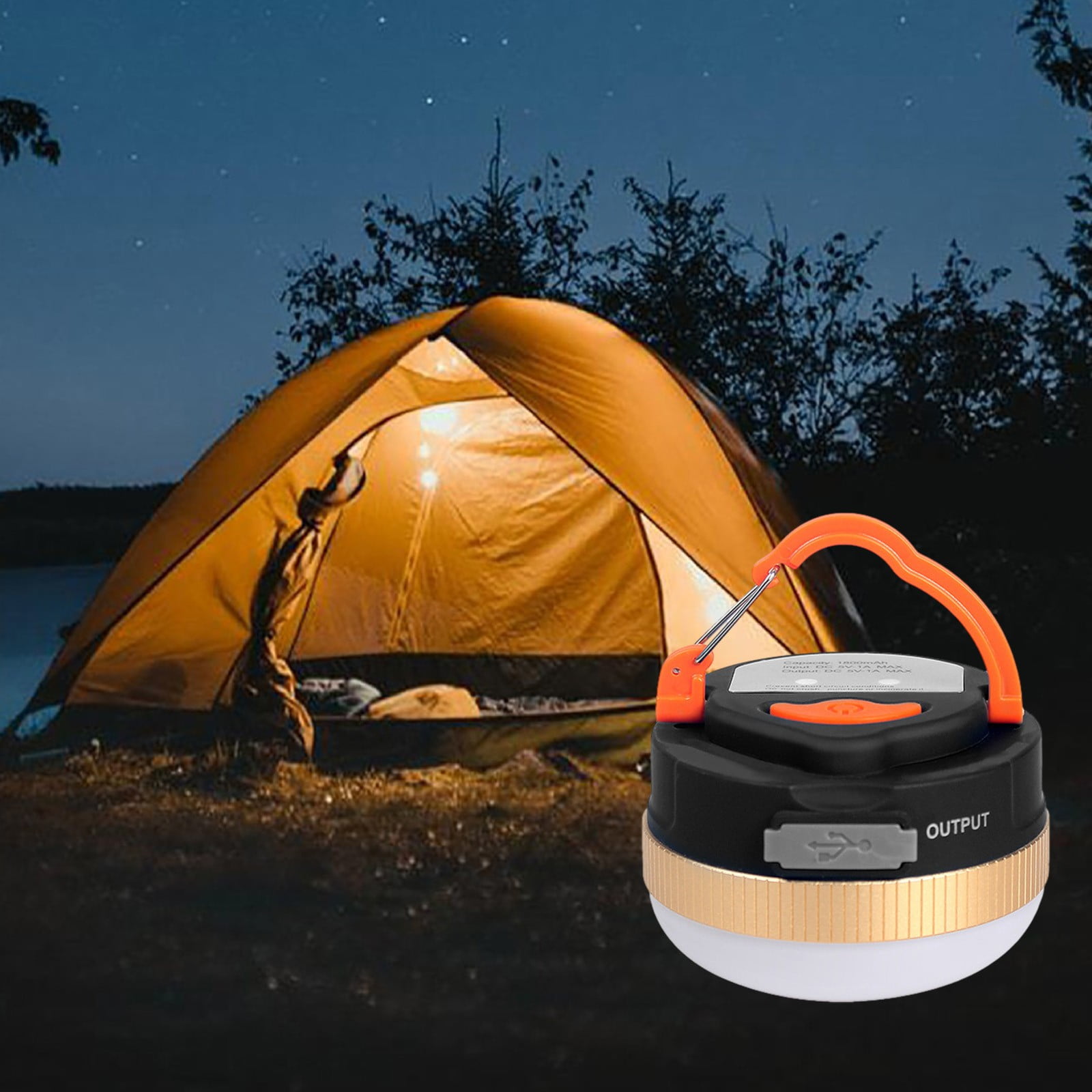 USB Rechargeable Camping Light | 300 Lumens LED Tent Light with 4 Modes ...