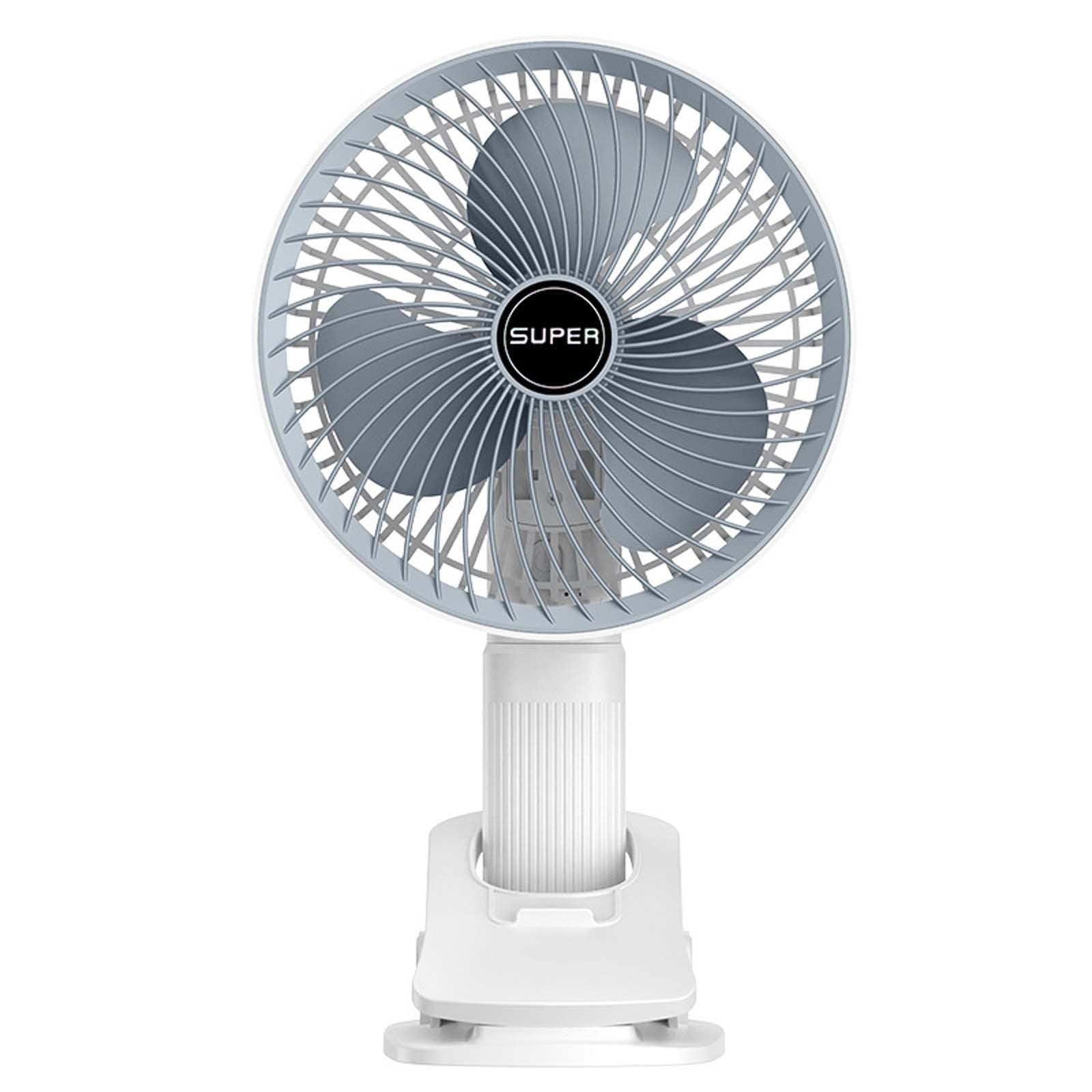 USB Rechargeable Clip Fan, 4-in-1 Portable Desk Fan with Wall Mount and ...