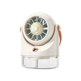 USB Rechargeable Desk Misting Fan for Office and Dorm - Compact, Quiet ...