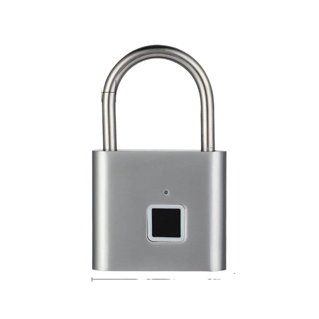 USB Rechargeable Door Smart Lock Fingerprint Padlock Quick Unlock Zinc ...