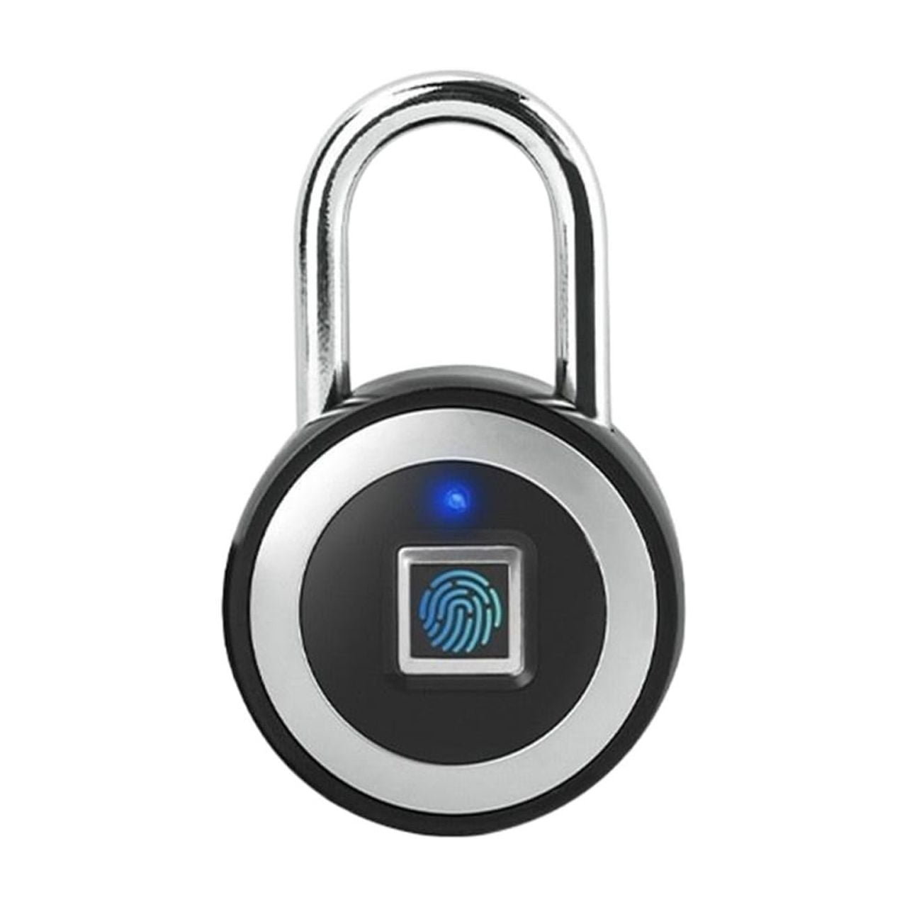 USB Rechargeable Door Smart Lock Fingerprint Padlock Quick Unlock Zinc ...
