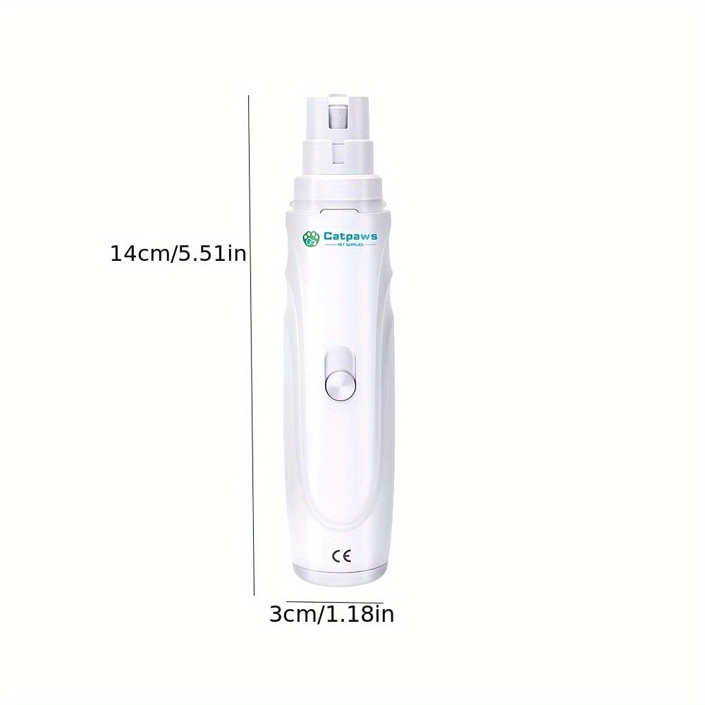 USB Rechargeable Electric Pet Nail Grinder for Dogs & Cats - Quiet Paws ...