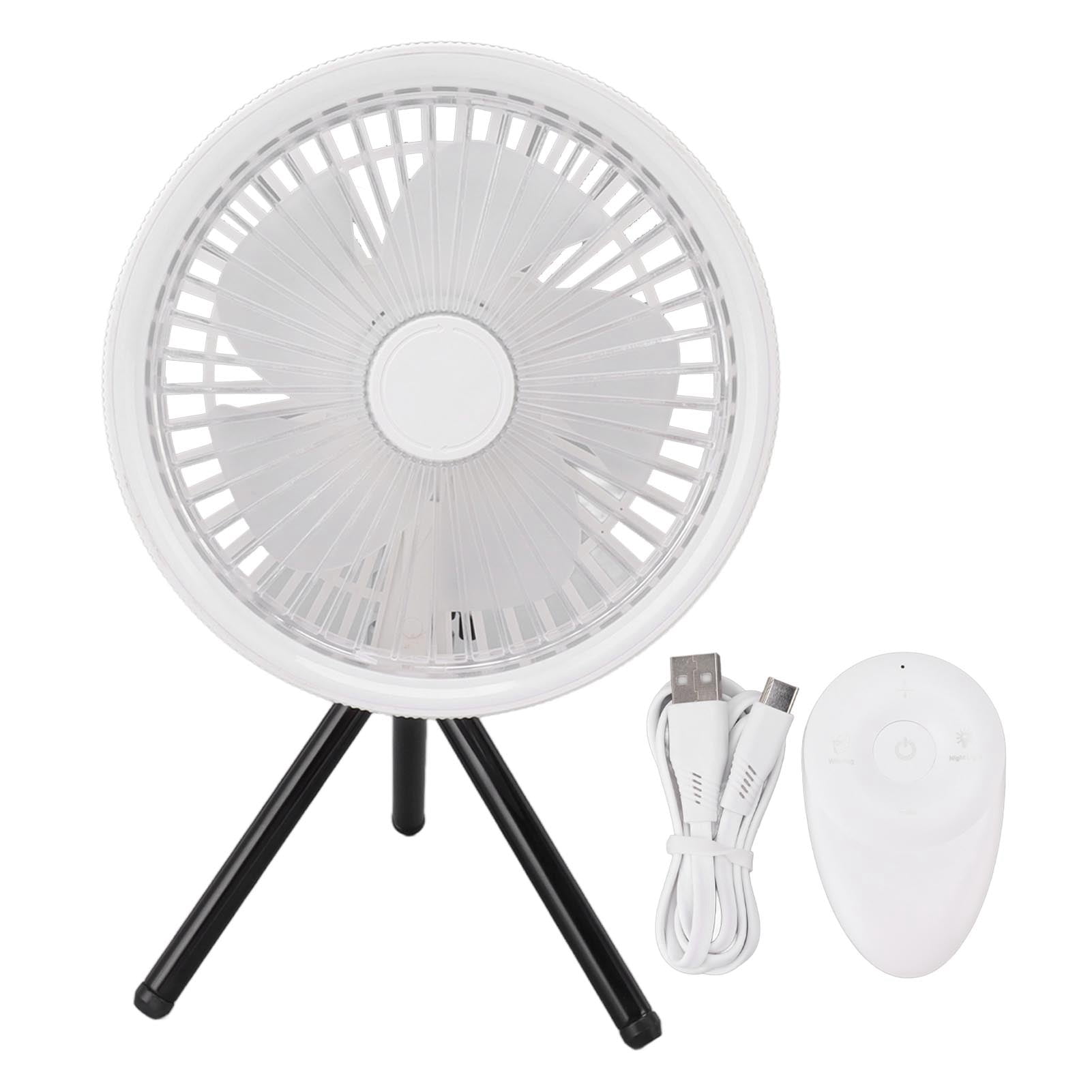 USB Rechargeable Fan With Tripod Stand, Remote Controlled, Telescoping ...