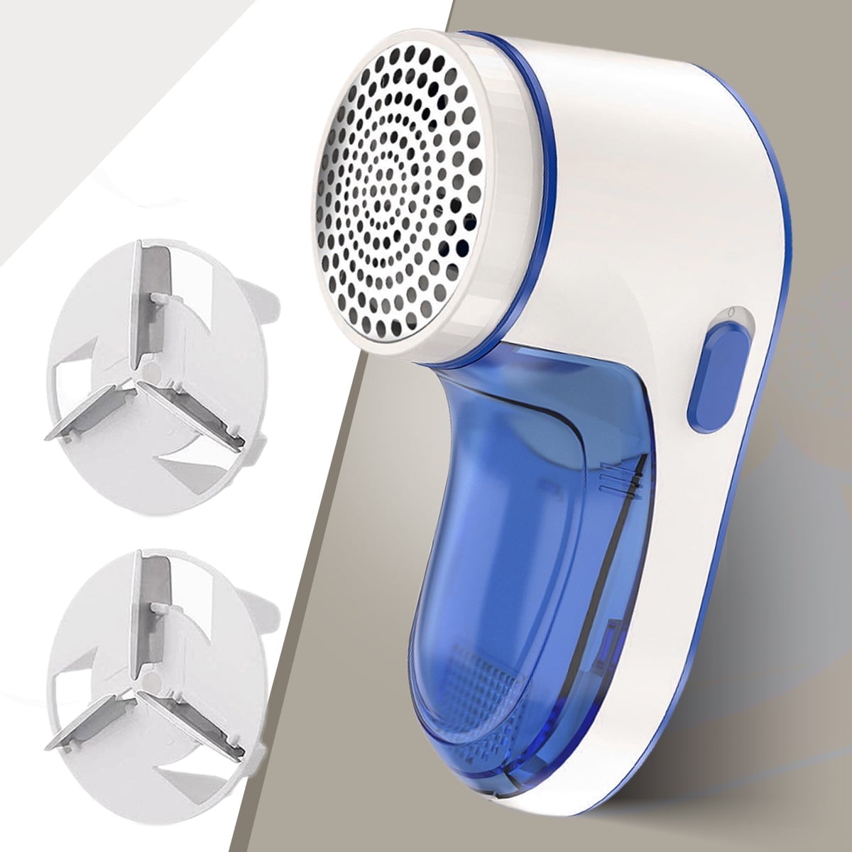 USB Rechargeable Fuzz Remover with 3 Replaceable Stainless Steel Blades ...