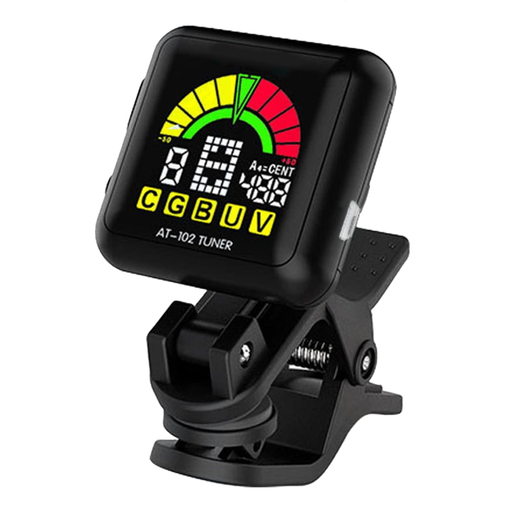 USB Rechargeable Guitar Tuner Clip On Electric Guitar Tuner 360 Degree ...