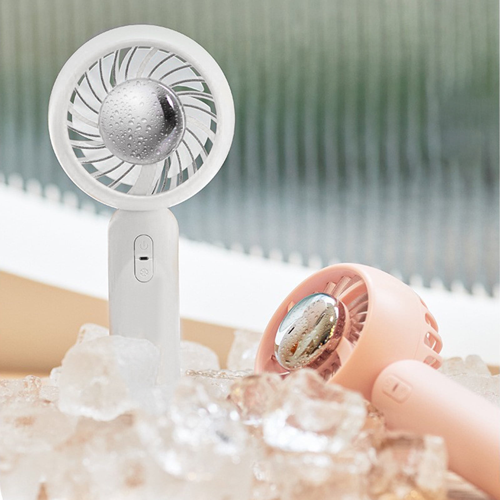 USB Rechargeable Handheld Fan, 3-Speed Adjustable Cooling Fan ...