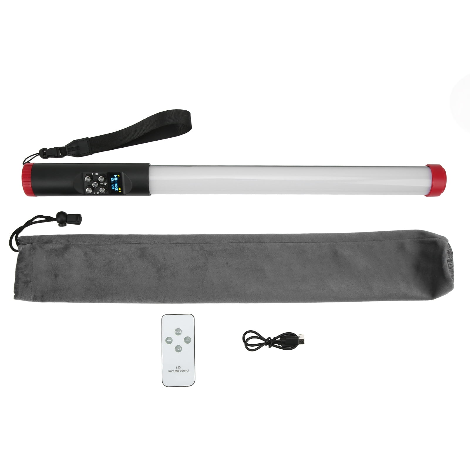 USB Rechargeable Handheld Light Wand RGB Handheld LED Video Light Wand Stick for Photography ...