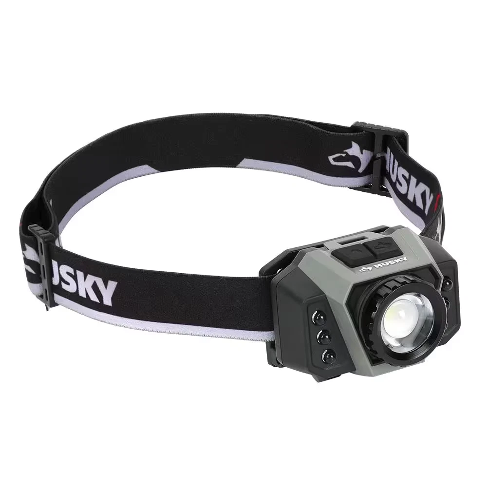 USB Rechargeable Headlight Husky 600-Lumen Headlamp Flashlight Head ...