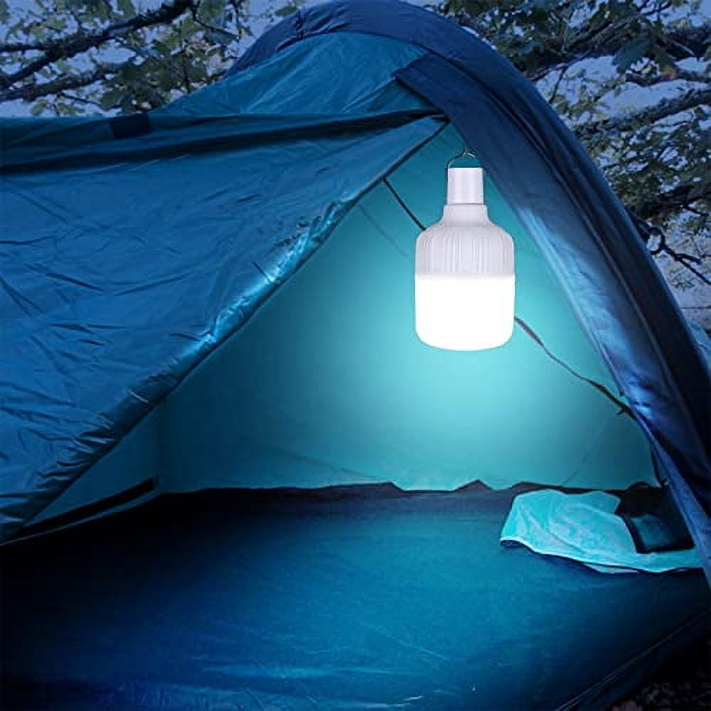 USB Rechargeable LED Emergency Lights Outdoor Bulb Portable 3-Mode Lamp ...