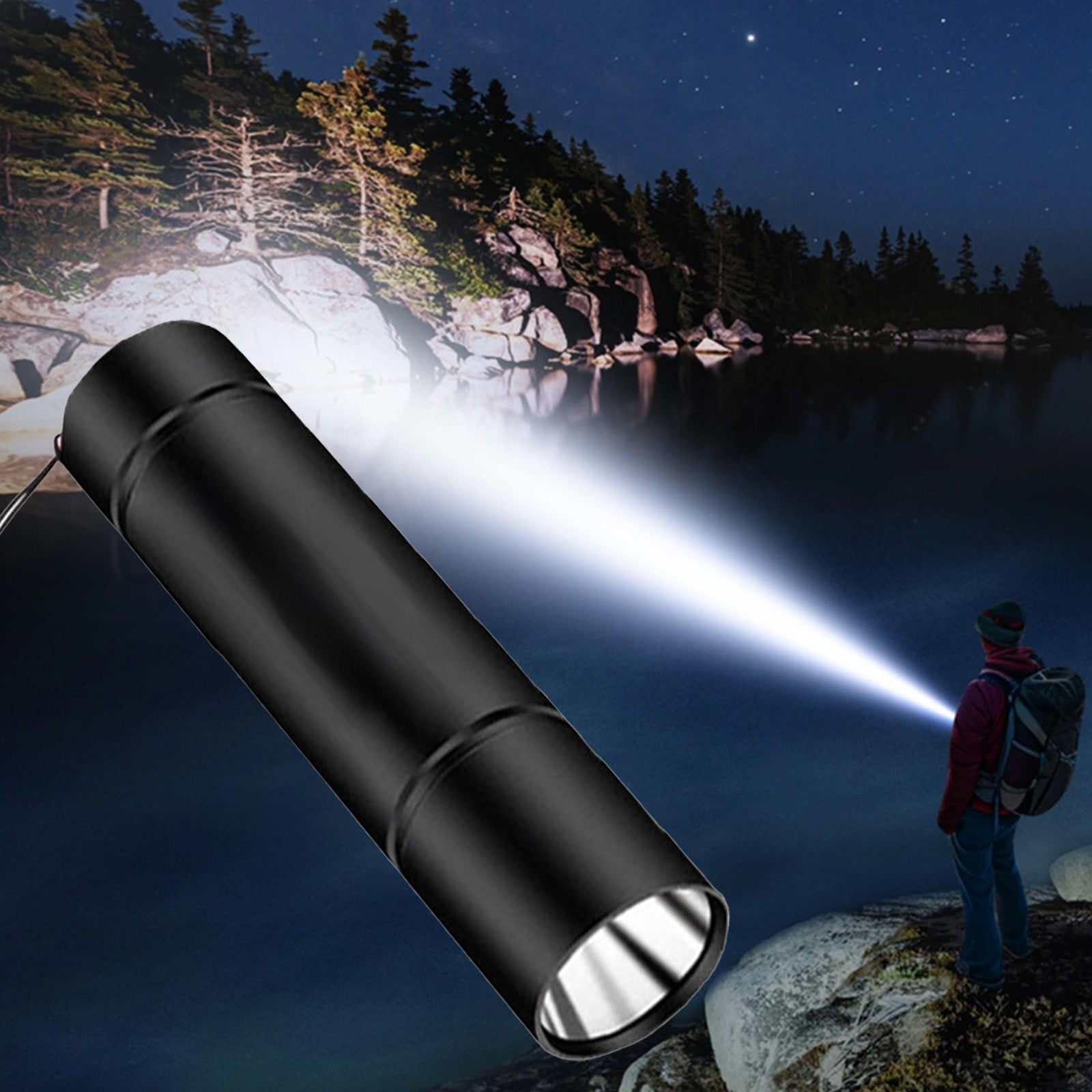 Usb Rechargeable Led Flashlight, Compact Mini Light, 1000mah Battery ...