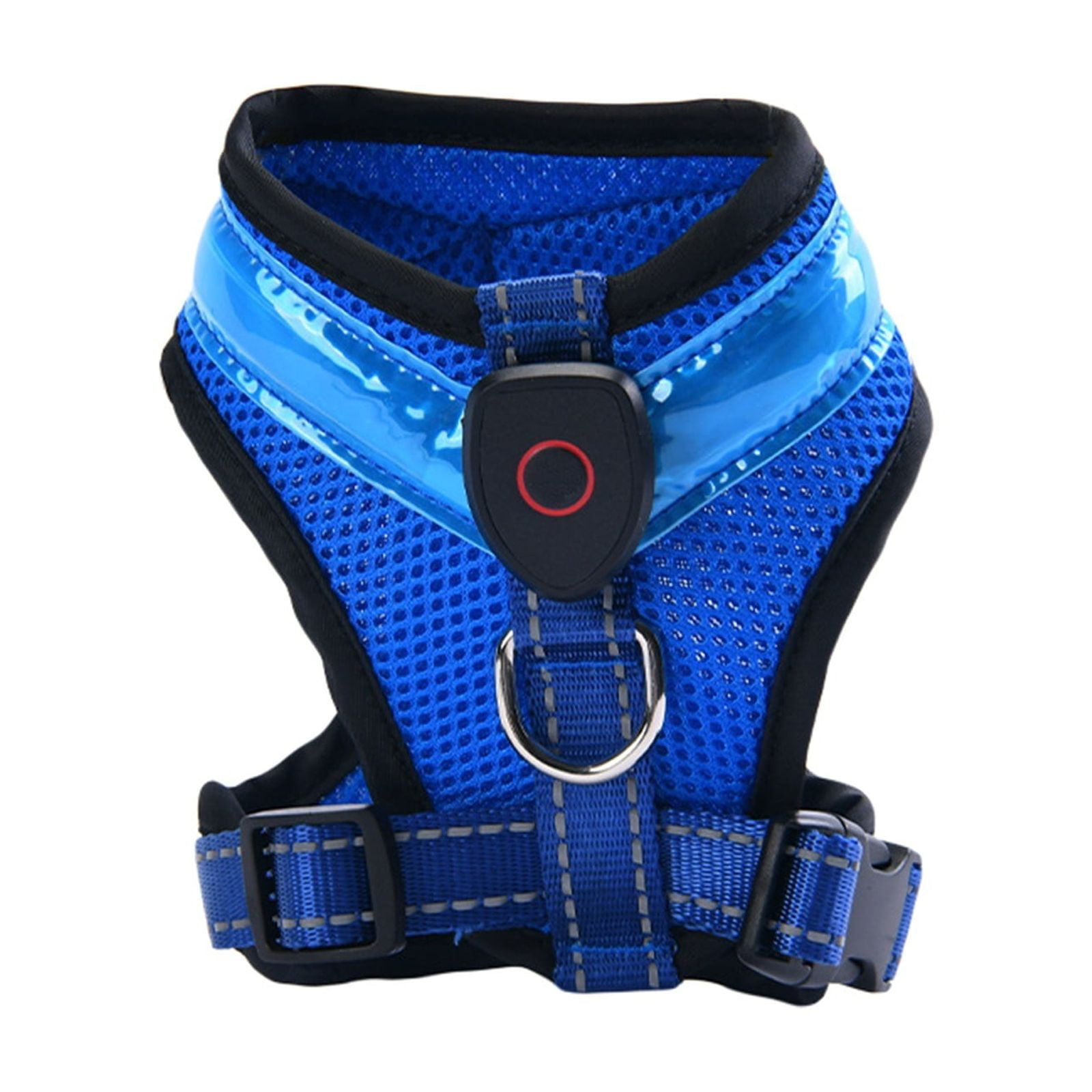 USB Rechargeable LED Illuminated Dog Harness with Adjustable Reflective ...