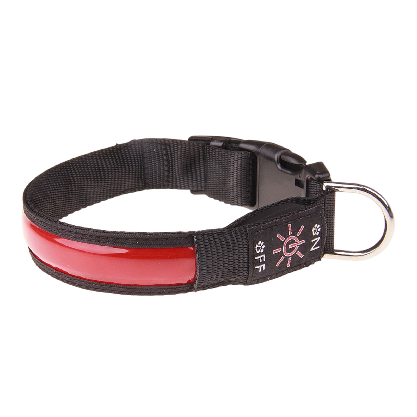 USB Rechargeable LED Pet Collar with Multicolor Glow Effects and Real ...