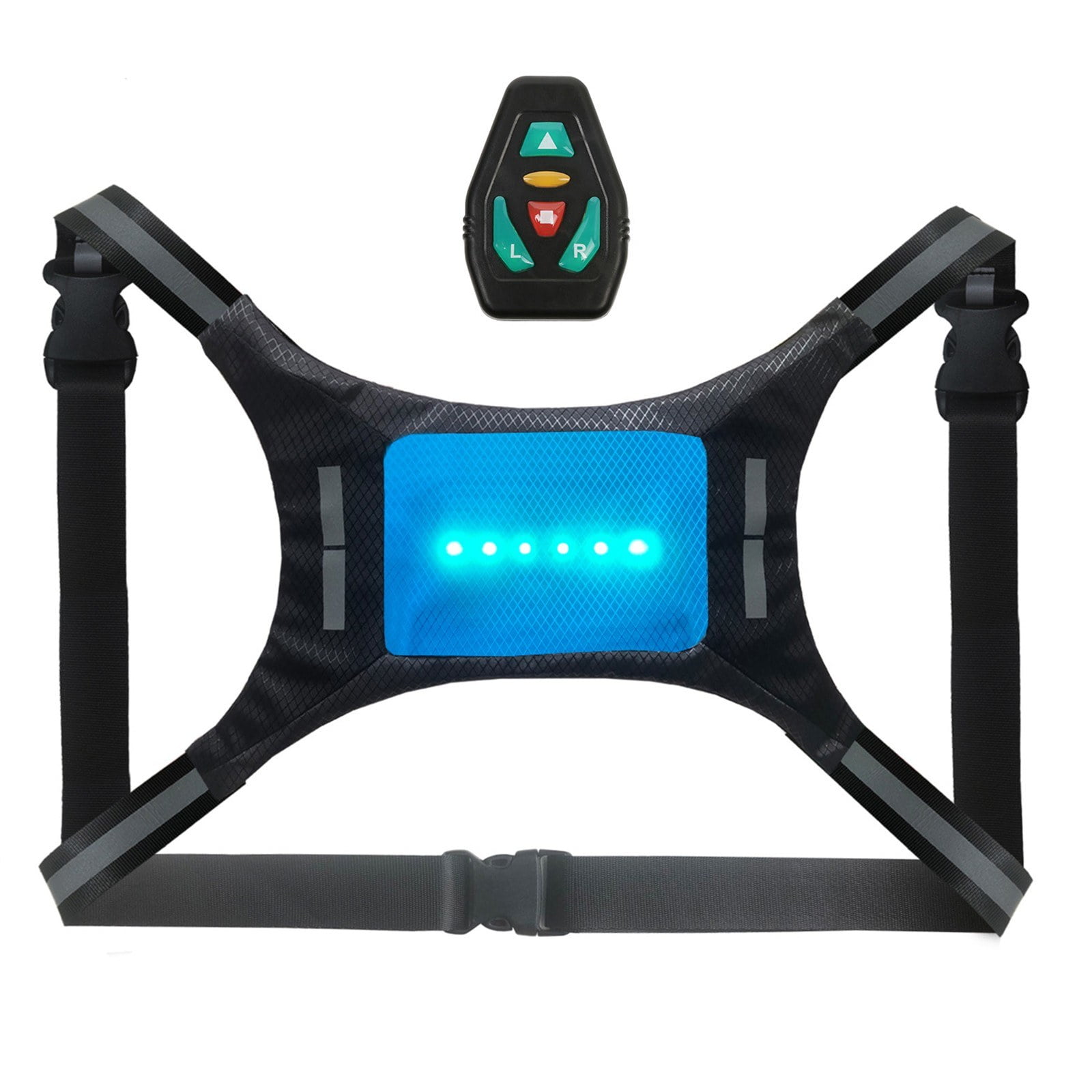 USB Rechargeable LED Reflective Vest with Remote Control Signal ...