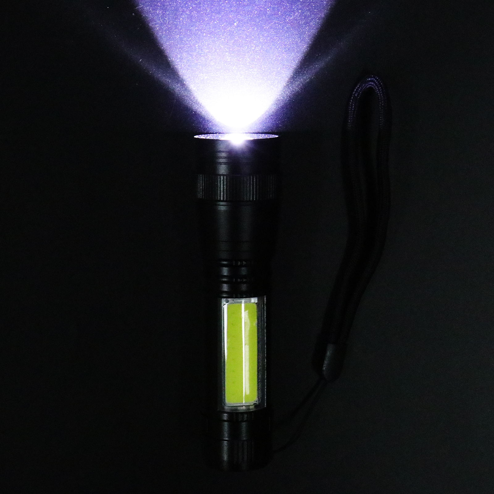 USB Rechargeable LED Torchlight Strong Light 3 Settings Outdoor ...