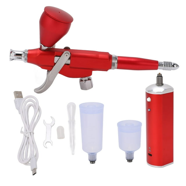 USB Rechargeable Mini Airbrush Kit with Automatic Start-Stop Air Pump ...
