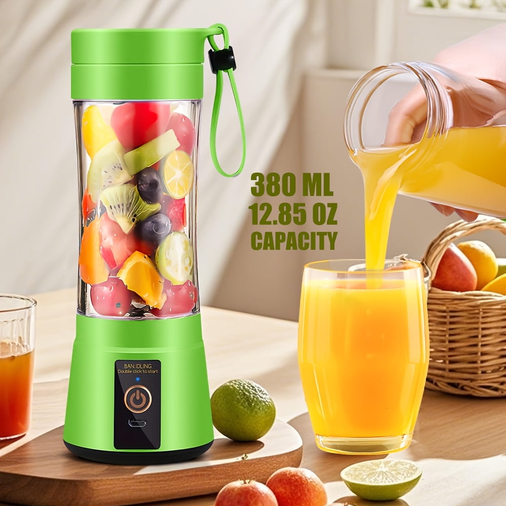 USB Rechargeable Mini Blender - 3 Speeds, 6/12-Blade, Safety Lock ...