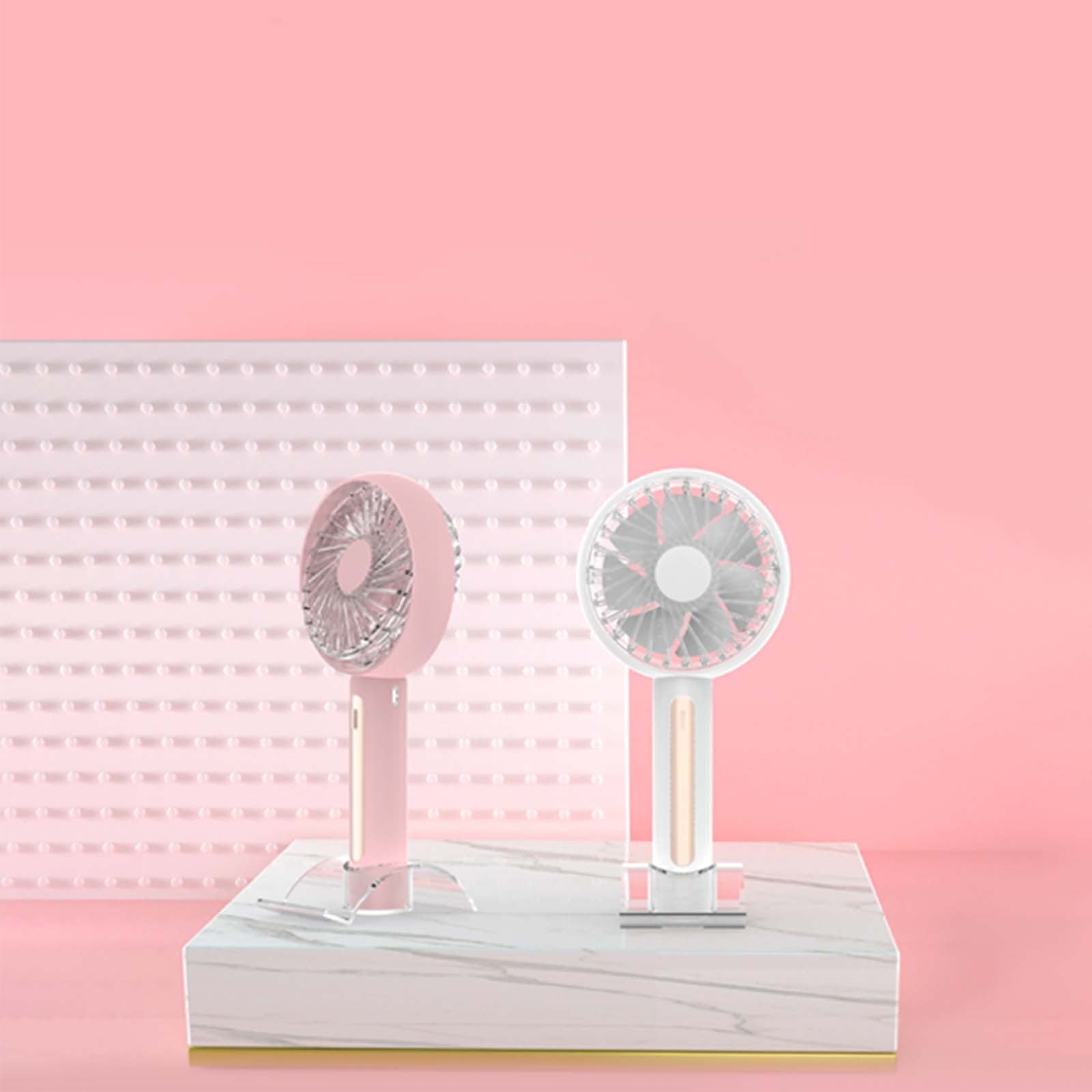 USB Rechargeable Mini Fan, Quiet Powerful Airflow, Lightweight Foldable ...