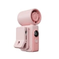 USB Rechargeable Mini Lash Fan, Clip On Portable Fan with LED Display ...