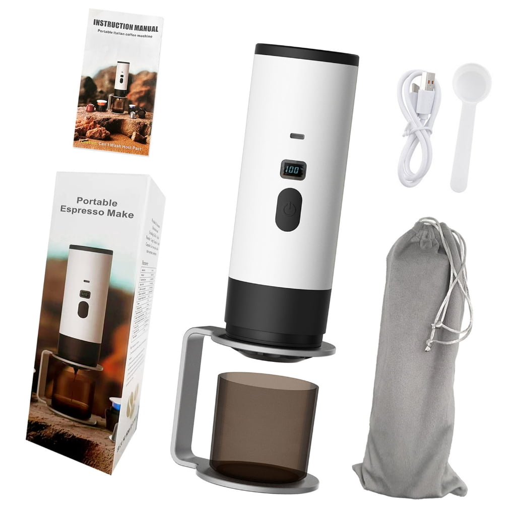 USB Rechargeable Miniature Espresso Machine Auto Heat Mode Travel ...