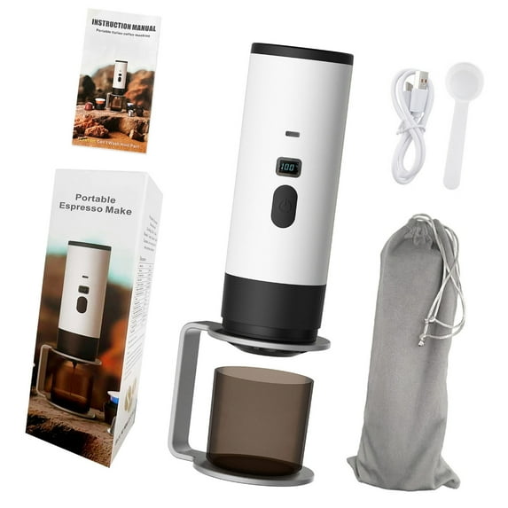 USB Rechargeable Miniature Espresso Machine Auto Heat Mode Travel ...