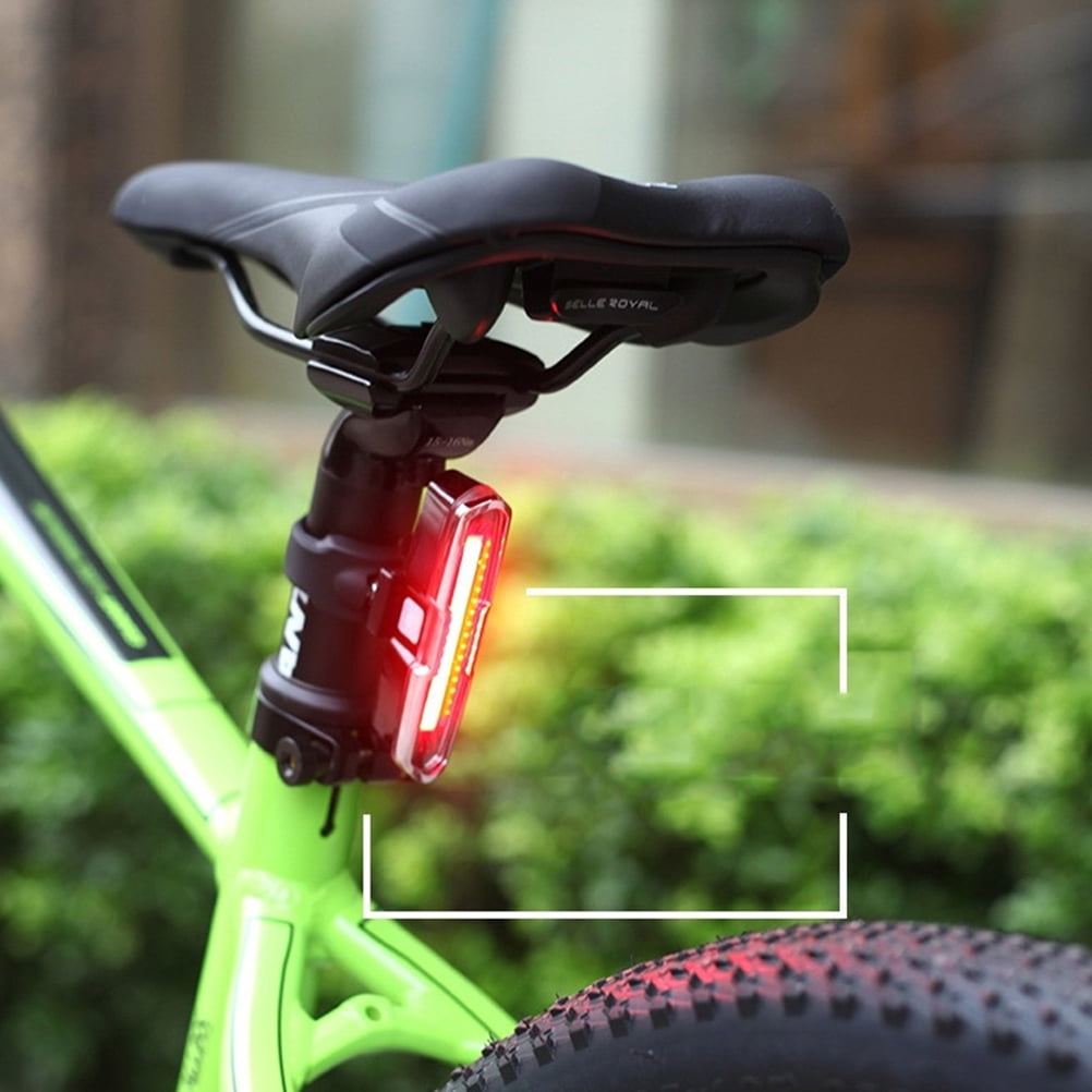 USB Rechargeable Rear Bike Tail LED Light Safety Rear Light with Light ...