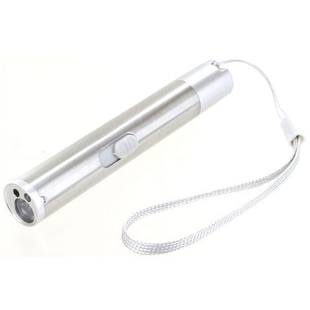 USB Rechargeable Red Laser + UV LED + White LED Flashlight - Walmart.com