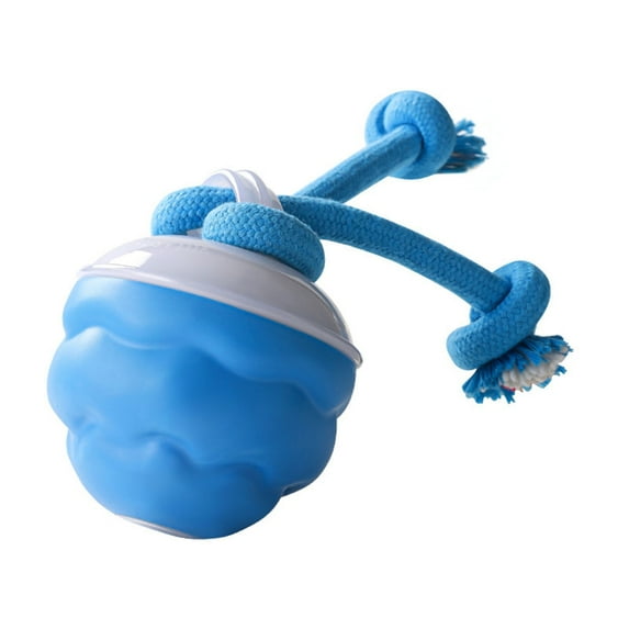 USB Rechargeable Rolling Ball with Grinding Rope Interaction Dog Toy ...