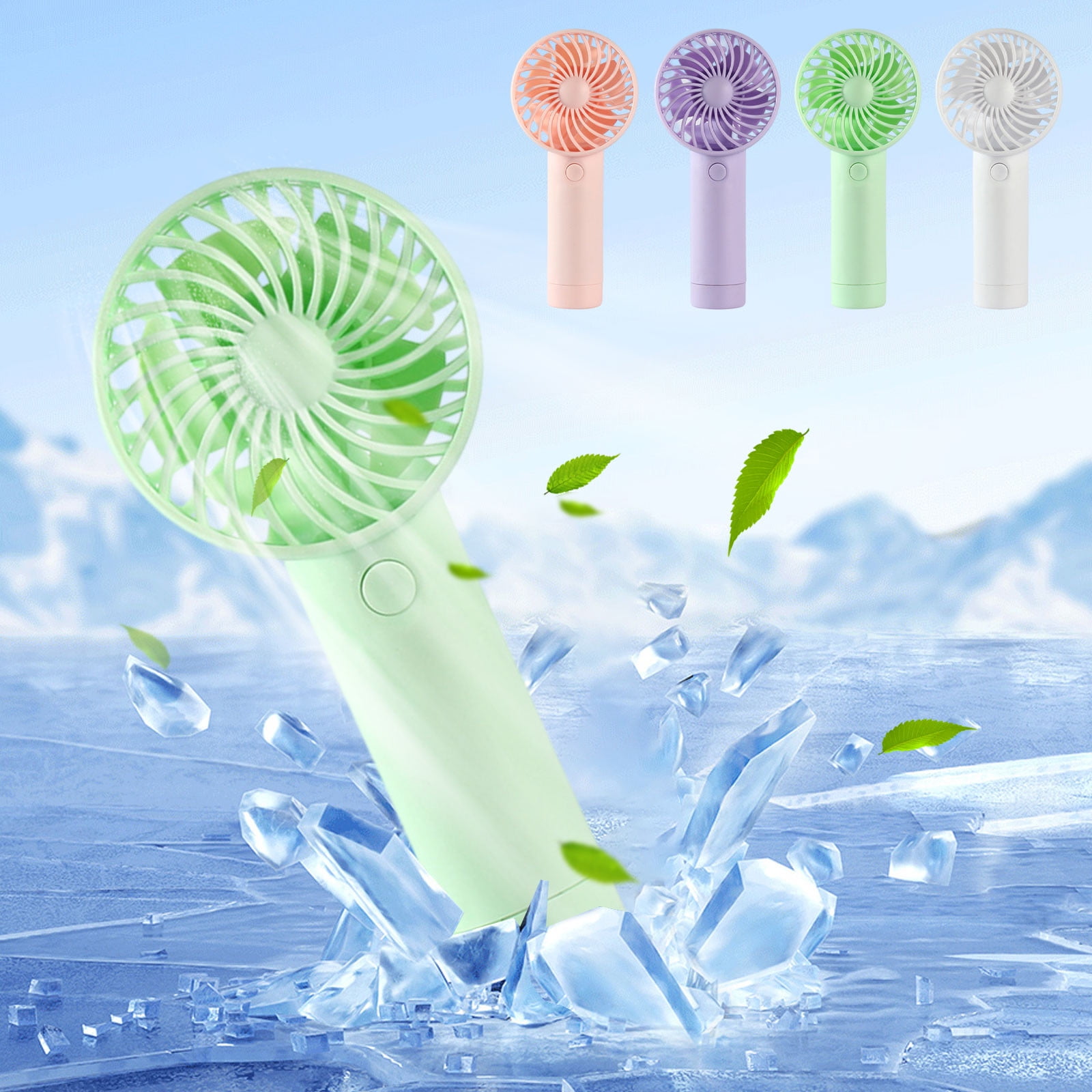 USB Rechargeable Small Electric Fan, 3-Speed Portable Fan, Lightweight ...