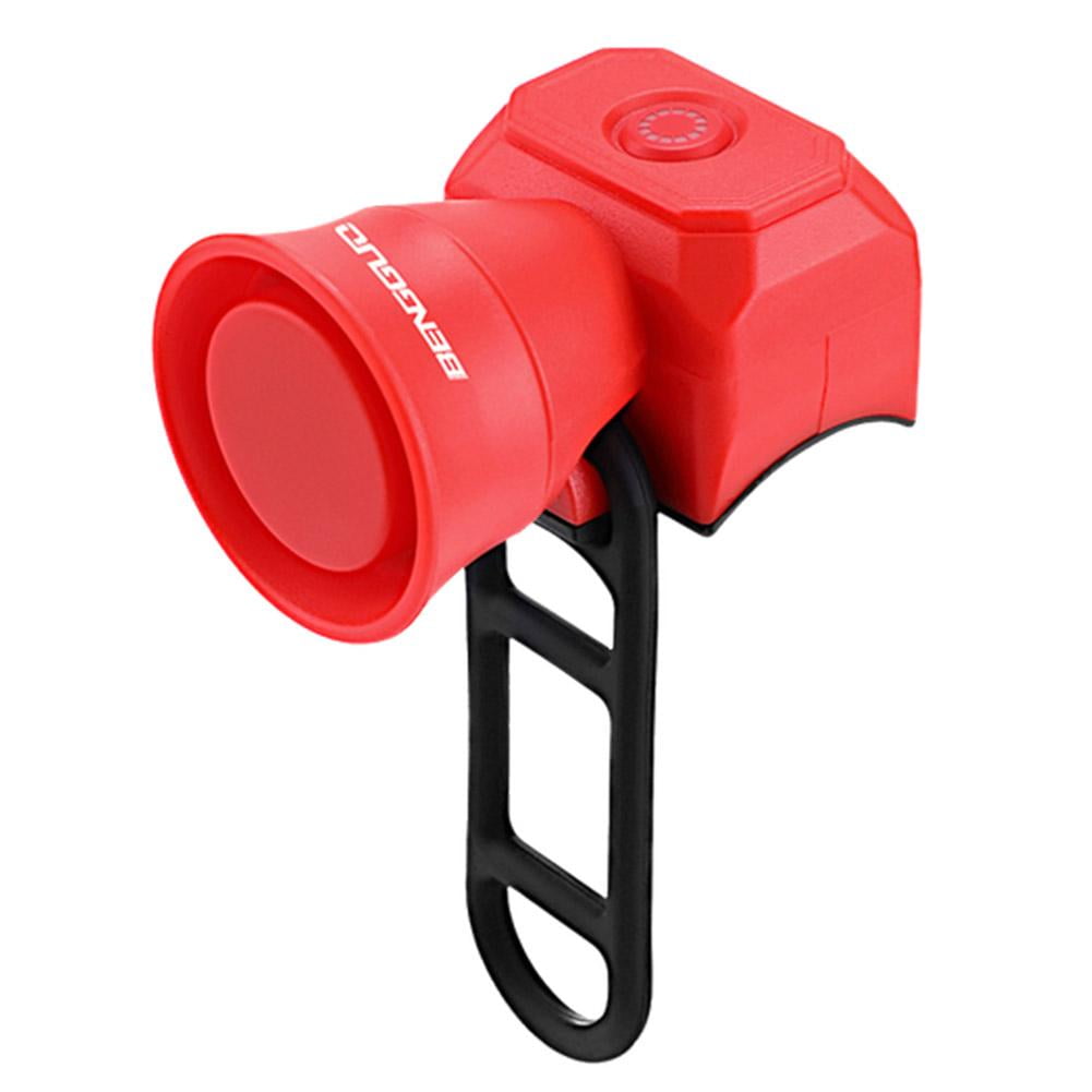 USB Rechargeable Waterproof Bicycle Horn - 5 Sound Modes, High-Pitched ...