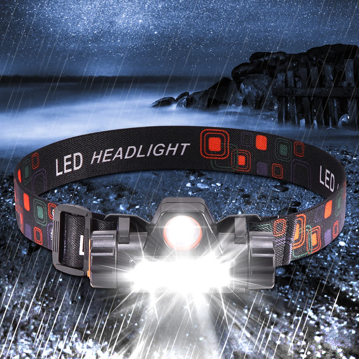 USB Rechargeable Waterproof LED Headlamp High Power Head Light ...