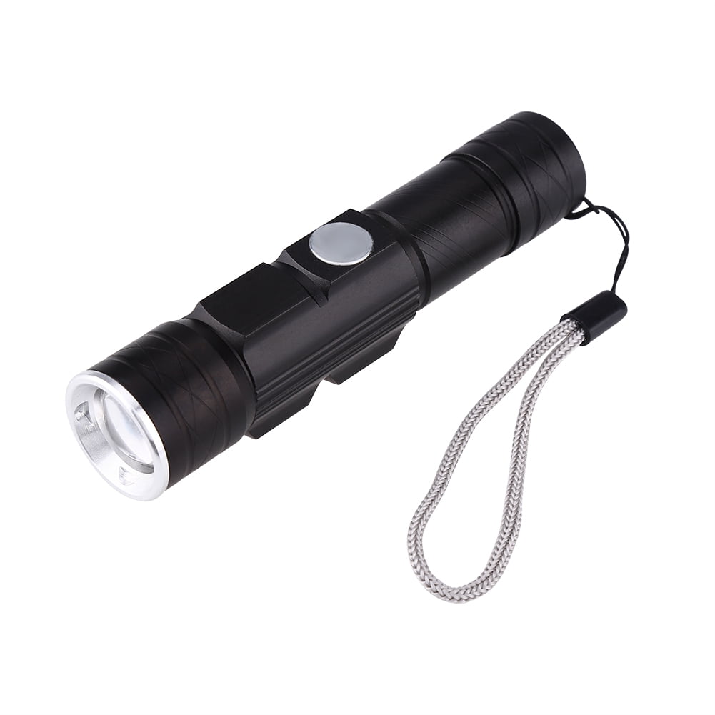USB Rechargeable XPE LED Flashlight Red Light Torch Waterproof Military ...