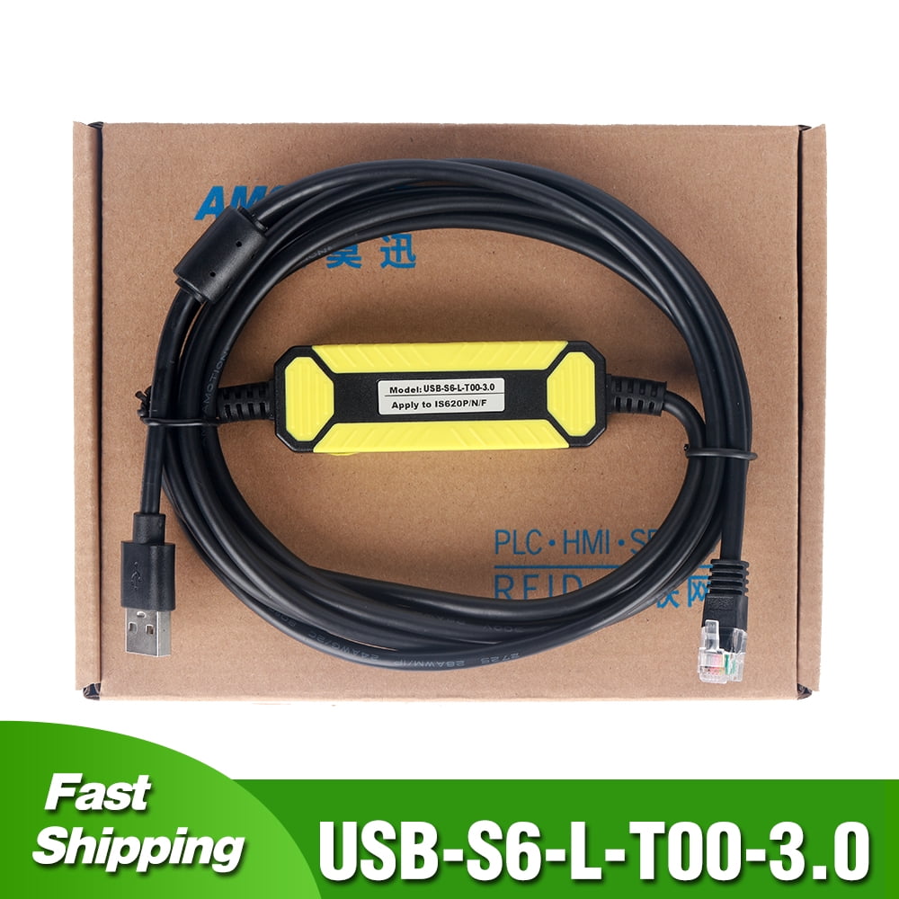 USB-S6-L-T00-3.0 for Inovance IS620P Series Servo CN3 Port Download Data Cable Debugging Line ...