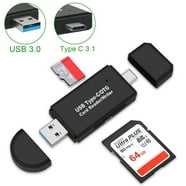 onn USB C/USB 2.0 Memory Card Reader for SD/Micro SD Cards - Walmart.com