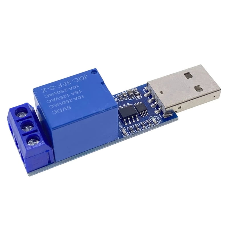 USB Serial Port Control 1 Channel Relay Module 5V 10A CH340 Protective ...